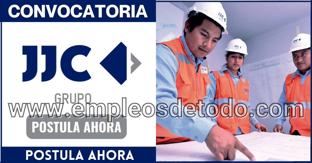 Comienza a laborar ahora en la empresa JJC